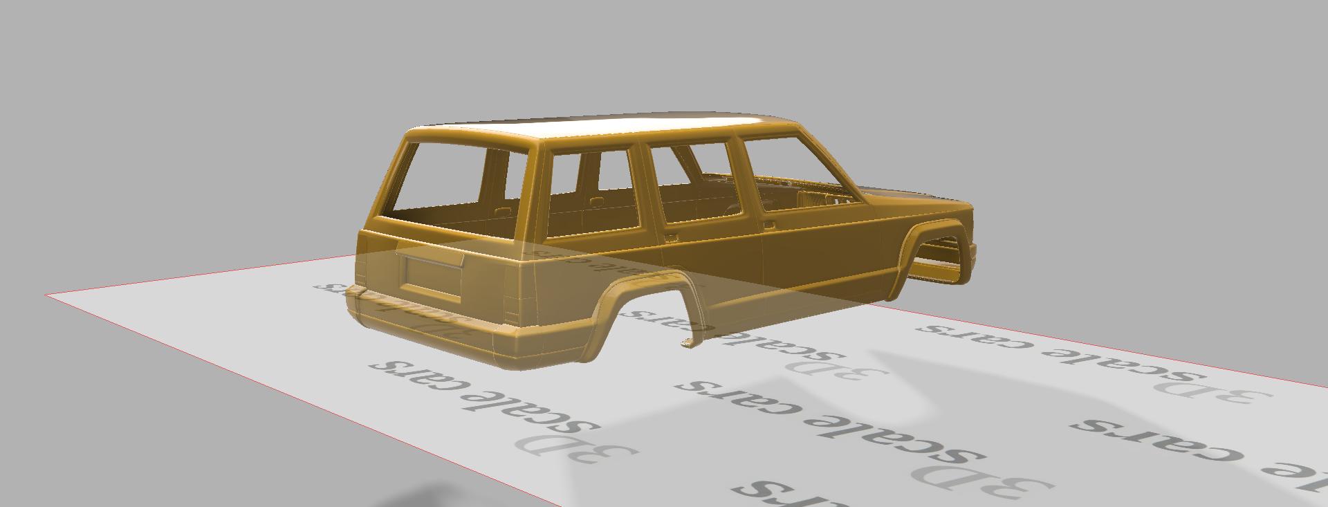 Archivo STL jeep cherokee a escala 1/12・Diseño de impresión en 3D para ...