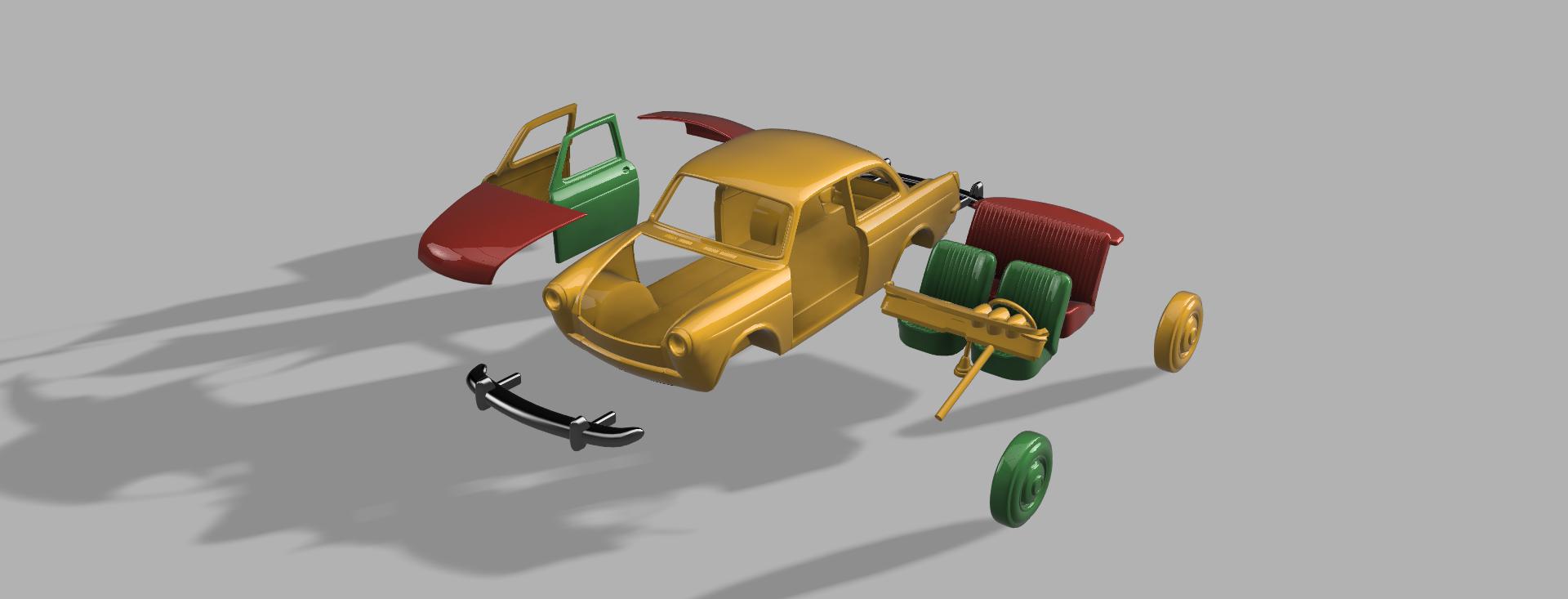 STL file 1/12 scale vw type 3 notchback 🚗・3D printable model to ...