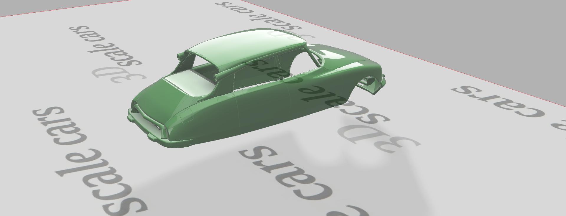 STL file 1/12 scale citroen DS・3D printing design to download・Cults