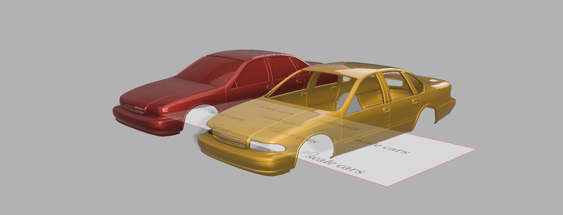 STL file 1/12 scale 1995 chevy impala・3D print design to download・Cults