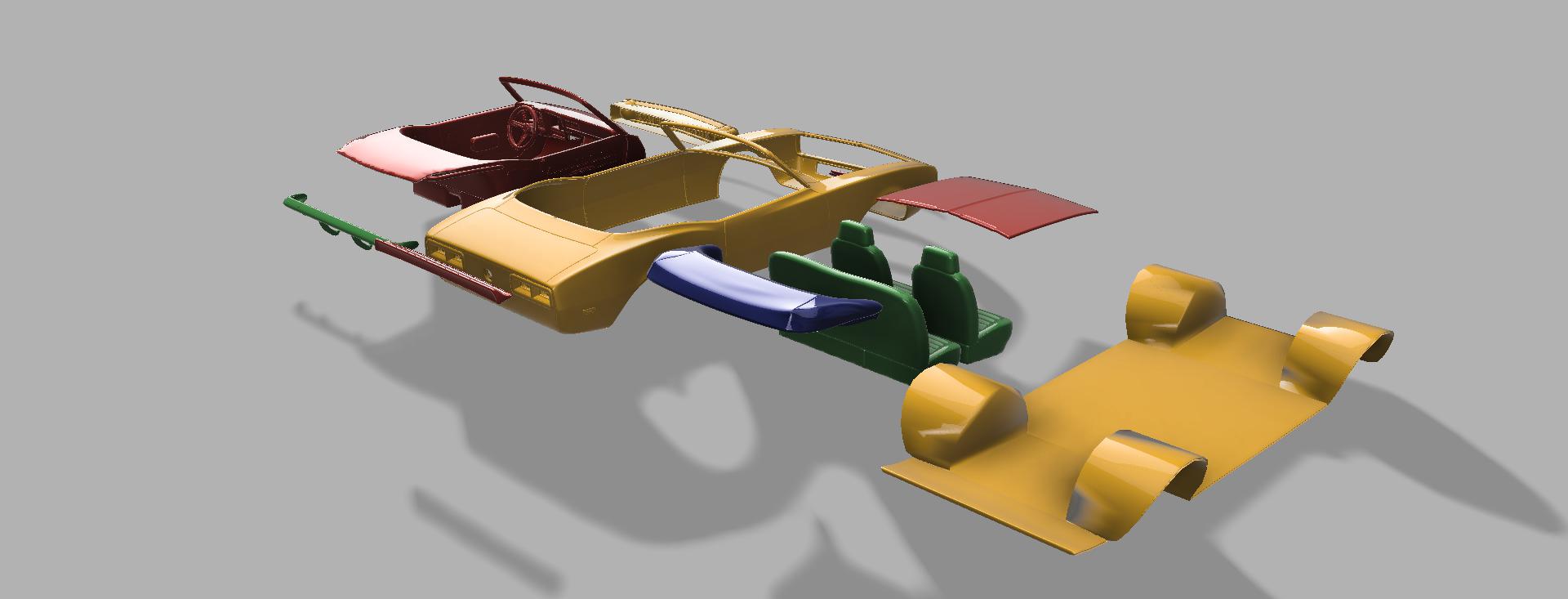 STL file 1/12 scale chevy camaro convertible・3D printable model to ...