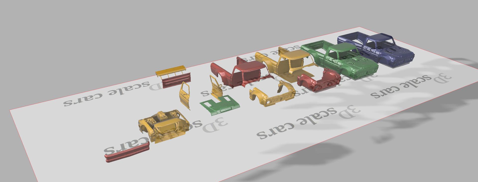 STL file 1/12 scale hoonitruck f150・3D printing idea to download・Cults