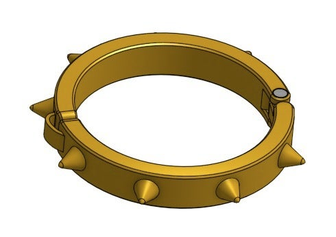 Free STL file Rapper spike bracelet・3D print design to download・Cults