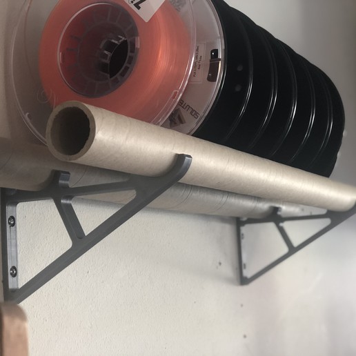 Download STL 1.75" Tube Wall Mounts for Filament Rack ・ Cults