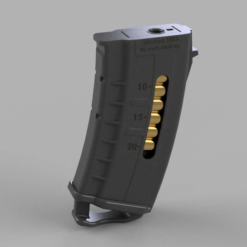 Free STL file airsoft AK 80 rounds midcap high speed floor plate・3D ...