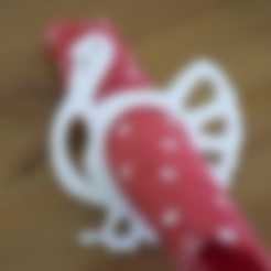 Download free STL files THANKSGIVING – TURKEY NAPKIN RING ・ Cults