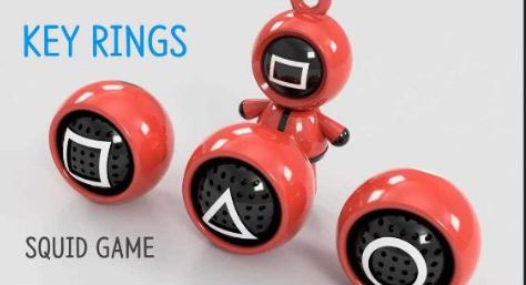 Free STL file key ring squid game・3D printer design to download・Cults