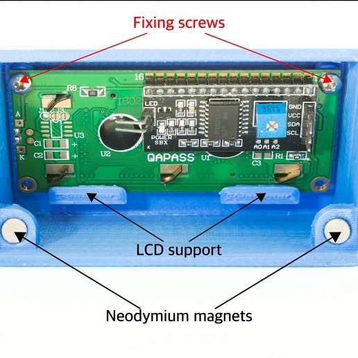 Download 3D printing files Hosing LCD 1602 16X2 - Arduino enclosure ...