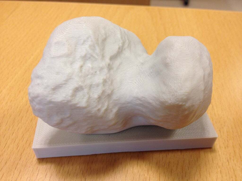 Free STL file 67P/Churyumov–Gerasimenko on a plinth・3D printable model ...