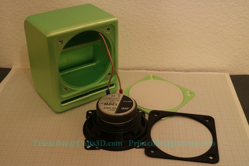 3D file 100mm Speaker Housing Box Case・3D print design to download・Cults