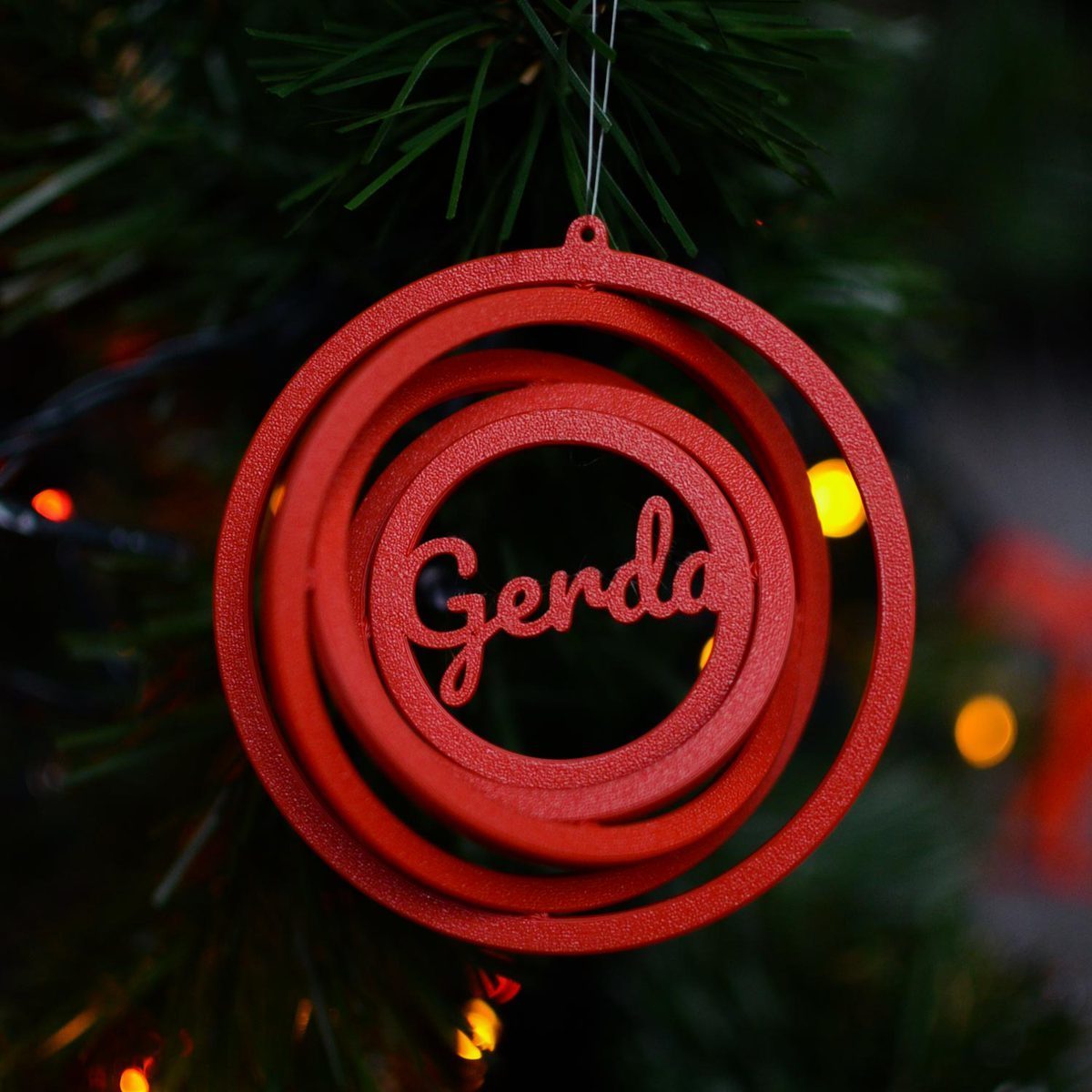 STL file Christmas tree toy - Personalized name - 3D gyroscope 🎄・Model ...