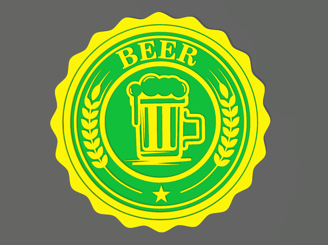 Free STL file BEER BAR POSTER・3D print model to download・Cults