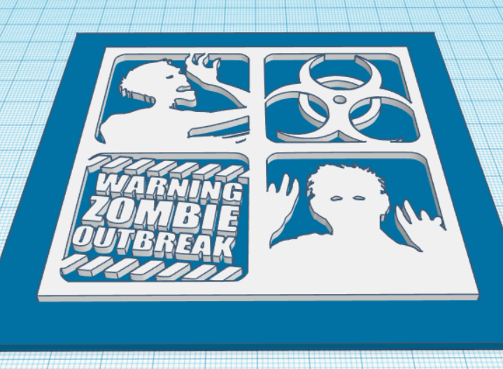 Free STL file ZOMBIE PICTURE 3D 🧟・3D printer design to download・Cults