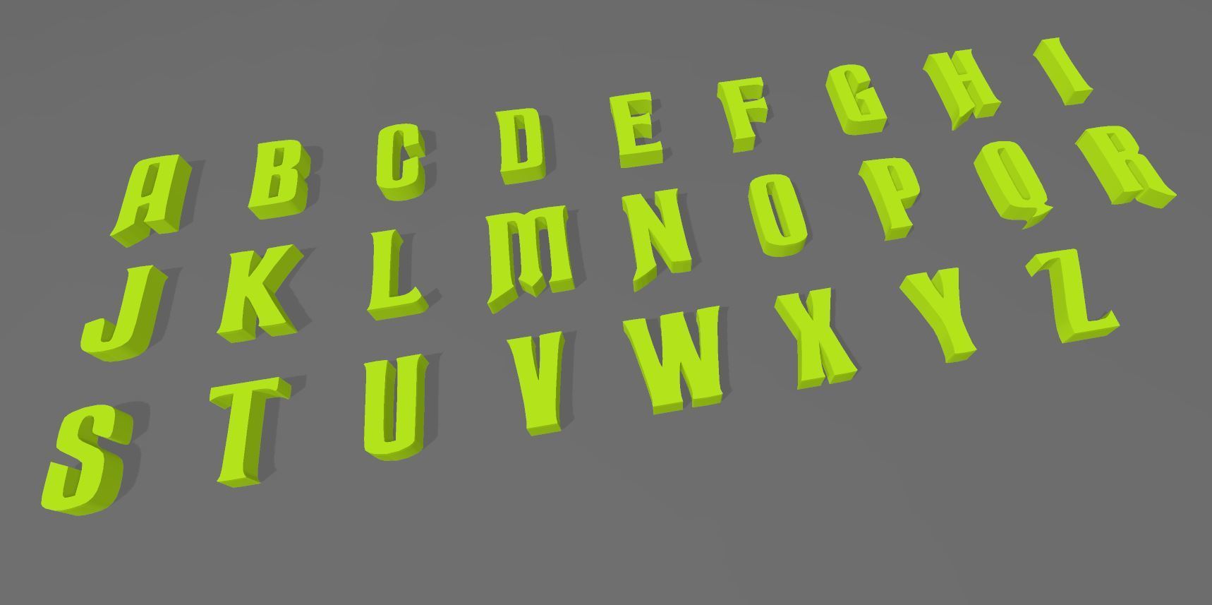 Free STL file CASTLE LETTERS 🏰・3D printer model to download・Cults