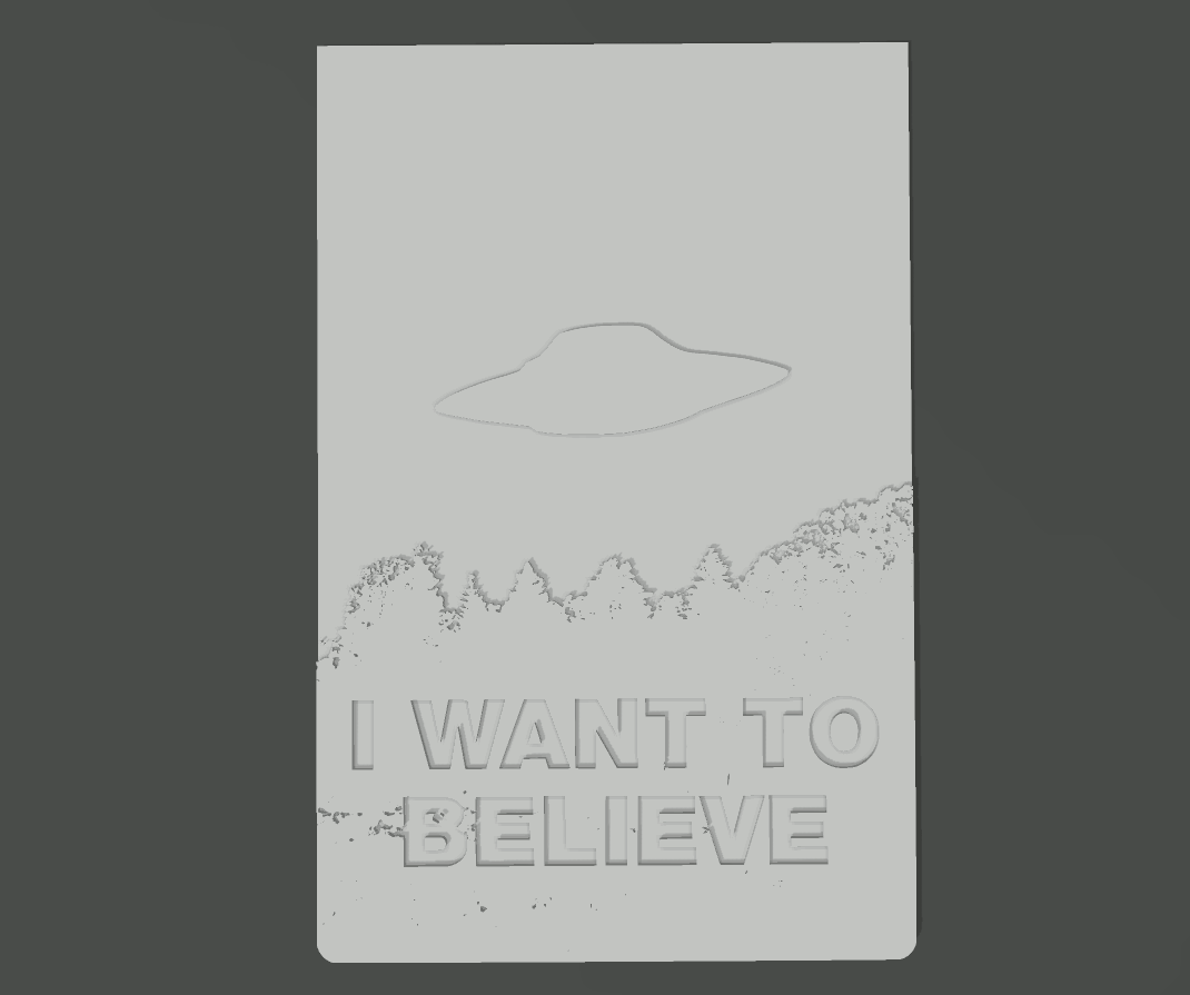 Free STL file I Want To Believe - POSTER 👽・3D print model to download・Cults