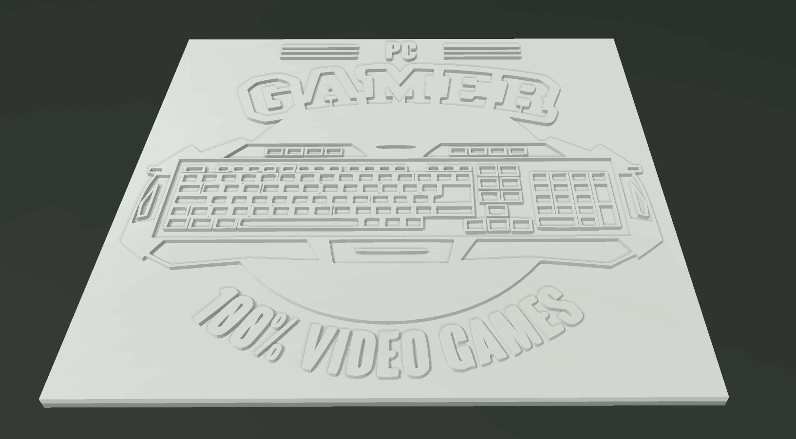 Free STL file PC GAMER・3D printer model to download・Cults
