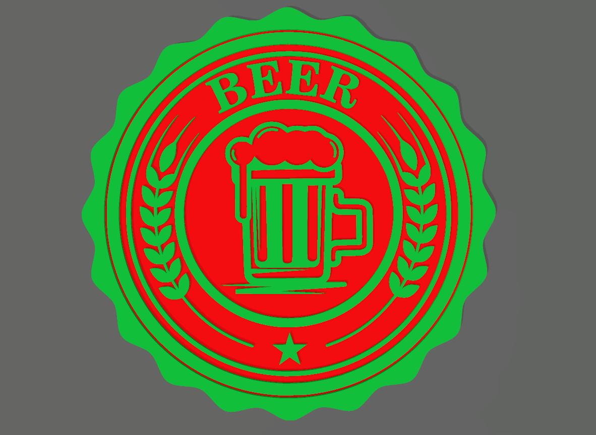 Free STL file BEER BAR POSTER・3D print model to download・Cults