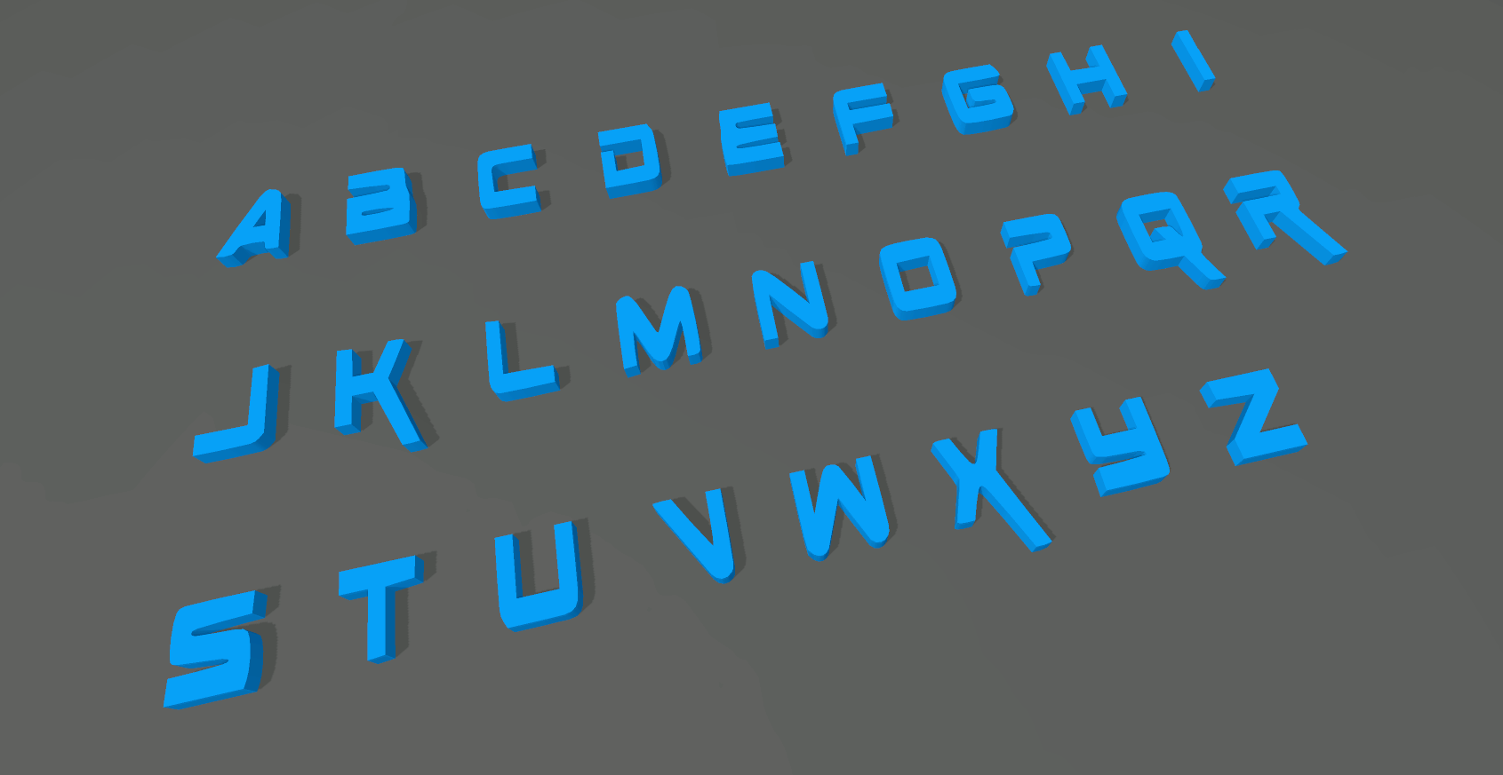 Free STL file SPACE LETTERS 🛰・3D printer model to download・Cults