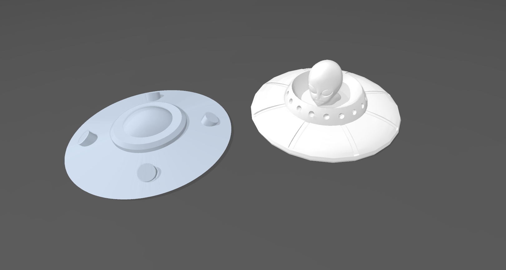 Free STL file ALIEN ON UFO 👽・Design to download and 3D print・Cults