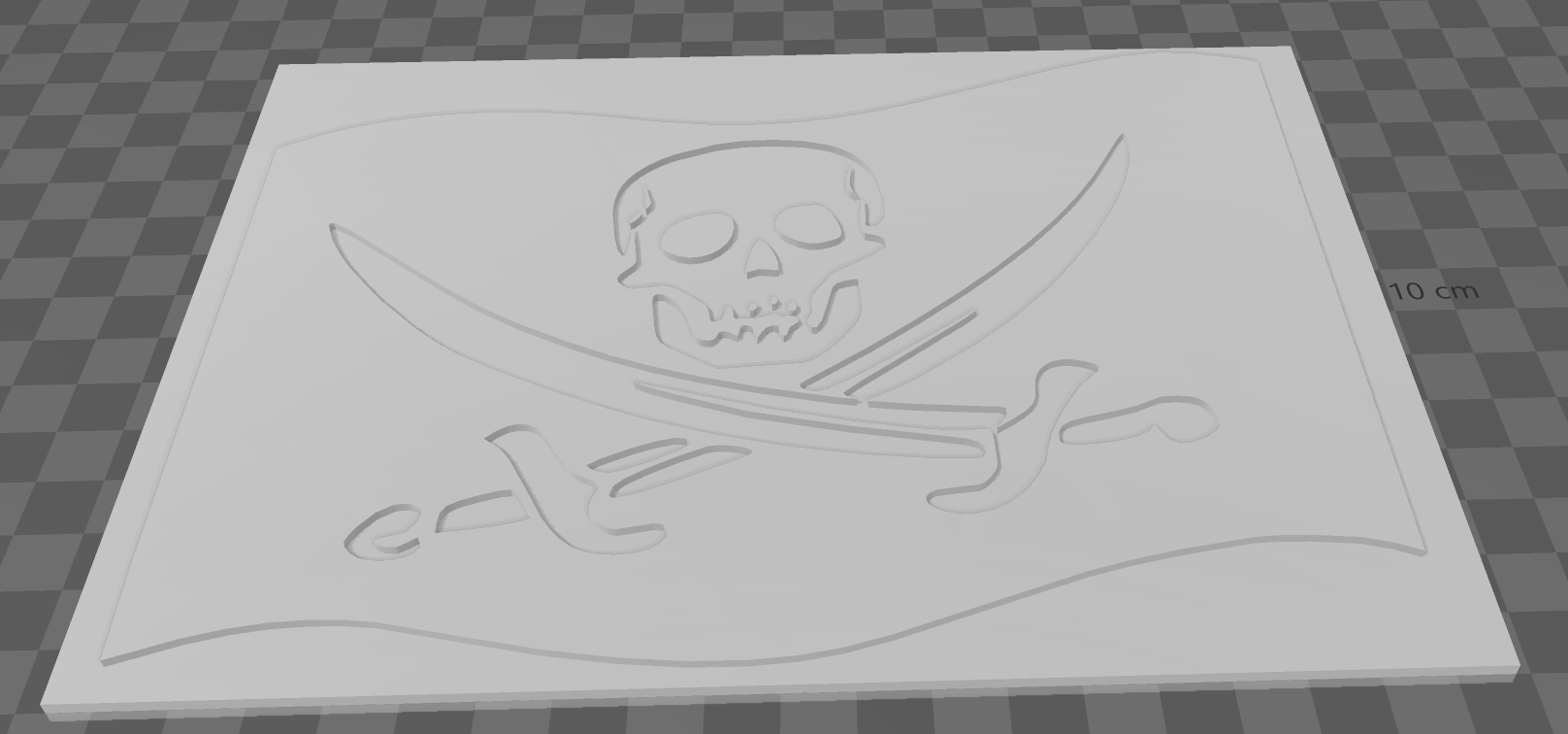 Free STL file PIRATE FLAG 🏴‍☠️・3D print object to download・Cults