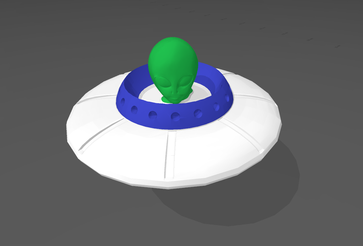 Free STL file ALIEN ON UFO 👽・Design to download and 3D print・Cults