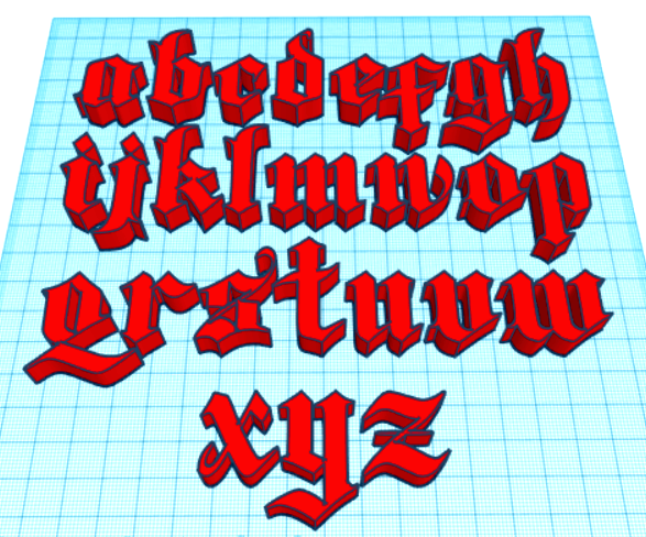 Free STL file LETTERS 4・3D printer model to download・Cults