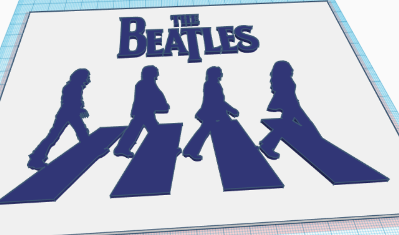 Бесплатный STL файл BEATLES CLASSIC 3D PICTURE・Дизайн для загрузки и 3D ...