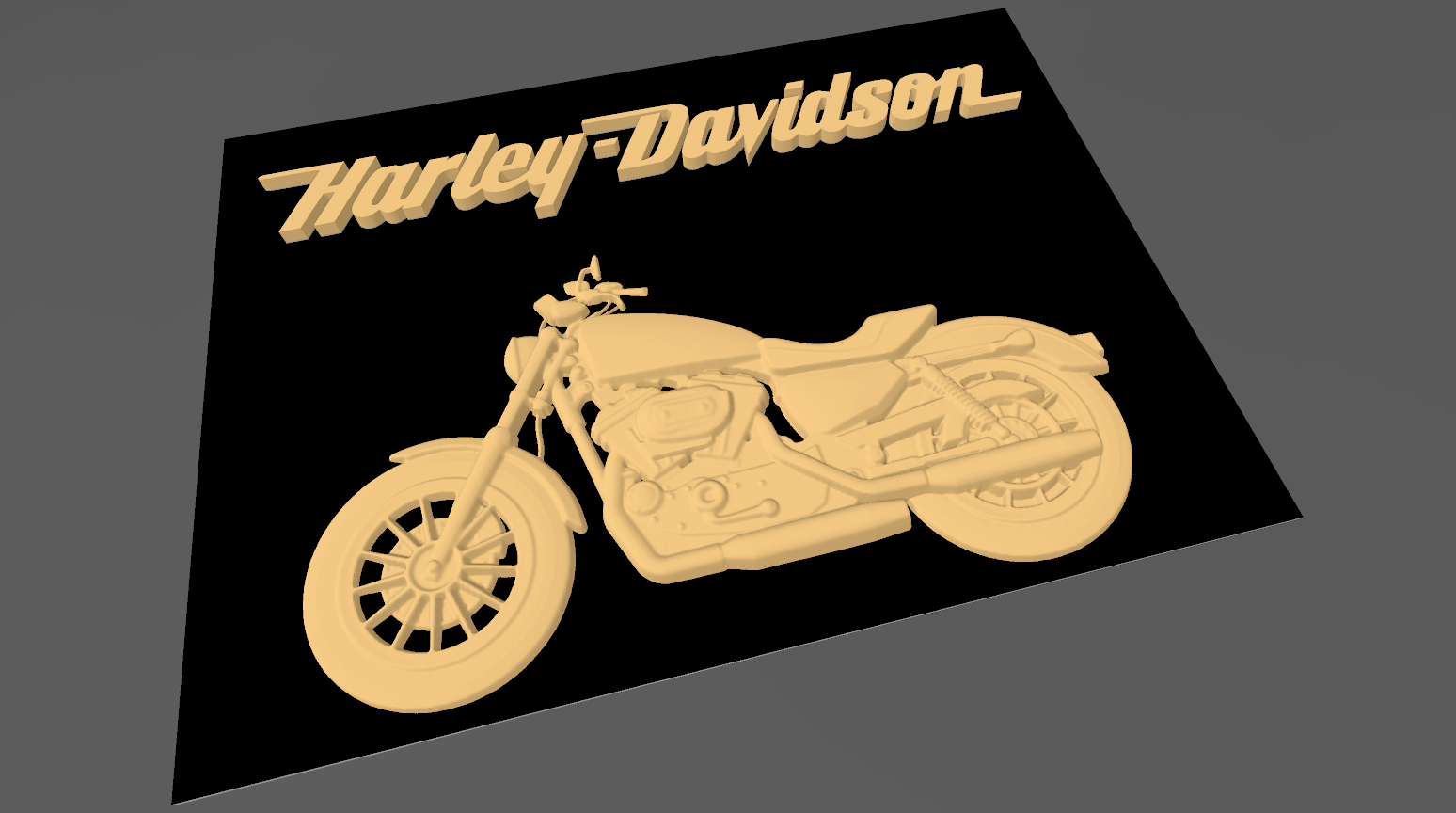 Free STL file HARLEY DAVIDSON DECO・3D print model to download・Cults