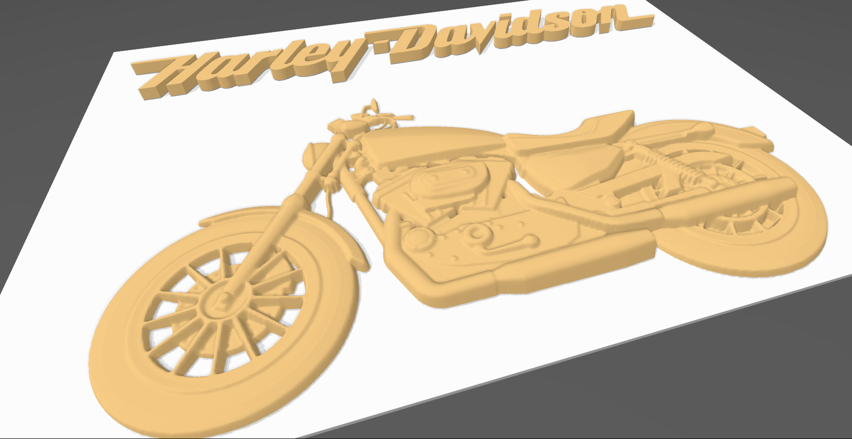 Free STL file HARLEY DAVIDSON DECO・3D print model to download・Cults