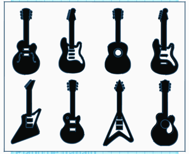 Download STL file GUITAR COLLECTION • 3D print model ・ Cults