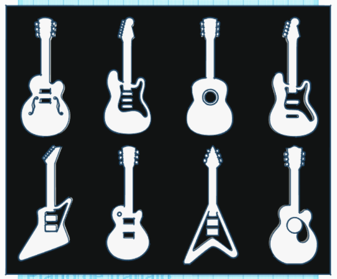 Download STL file GUITAR COLLECTION • 3D print model ・ Cults