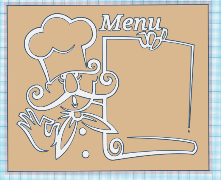 Free STL file MENU 3D PICTURE 🖼️・Object to download and to 3D print・Cults