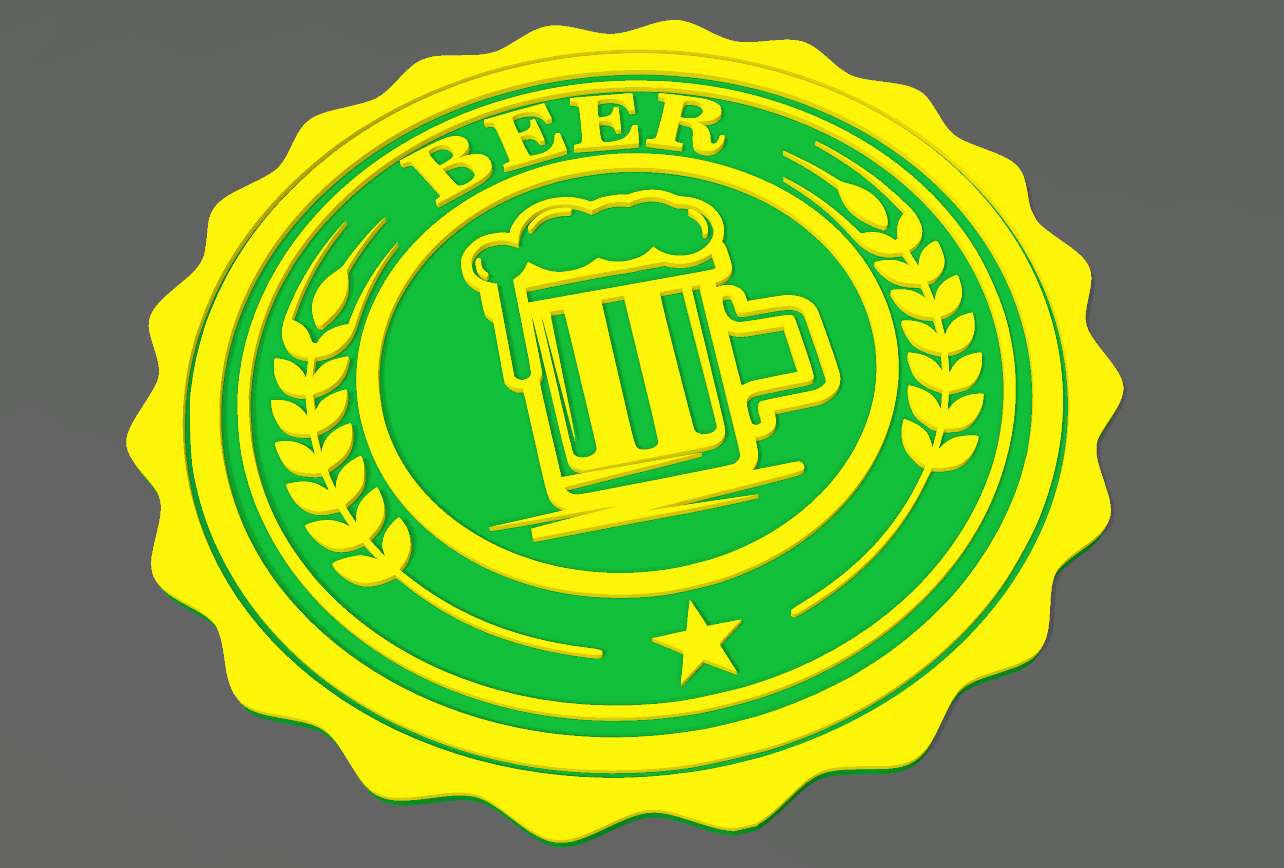 Free STL file BEER BAR POSTER・3D print model to download・Cults