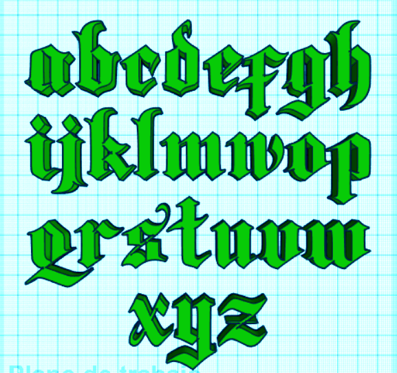 Free STL file LETTERS 4・3D printer model to download・Cults