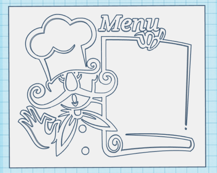 Free STL file MENU 3D PICTURE 🖼️・Object to download and to 3D print・Cults