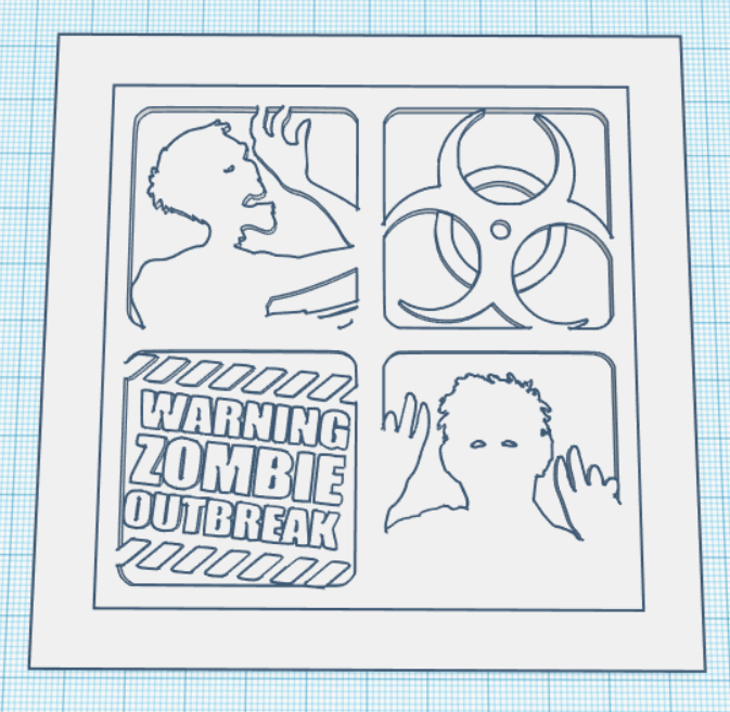 Free STL file ZOMBIE PICTURE 3D 🧟・3D printer design to download・Cults