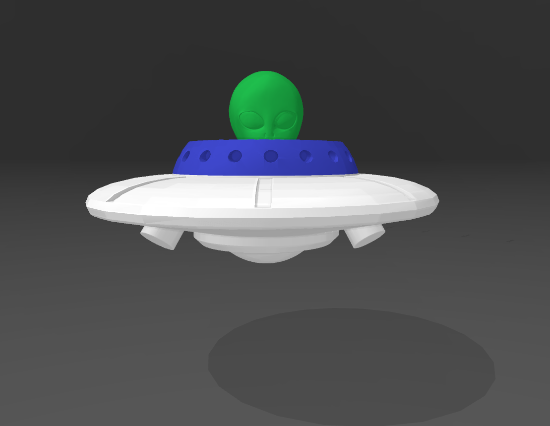 Free STL file ALIEN ON UFO 👽・Design to download and 3D print・Cults