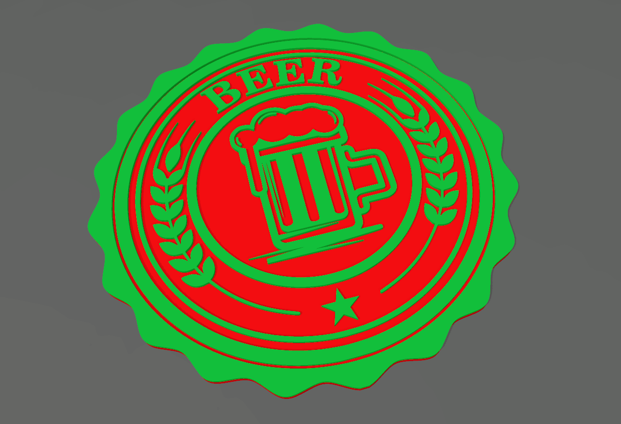 Free STL file BEER BAR POSTER・3D print model to download・Cults