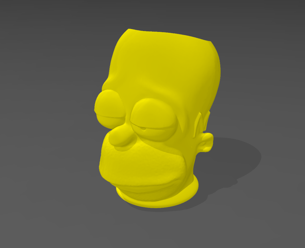 Archivo STL gratis HOMERO MATE CON BASE・Diseño de impresora 3D para ...