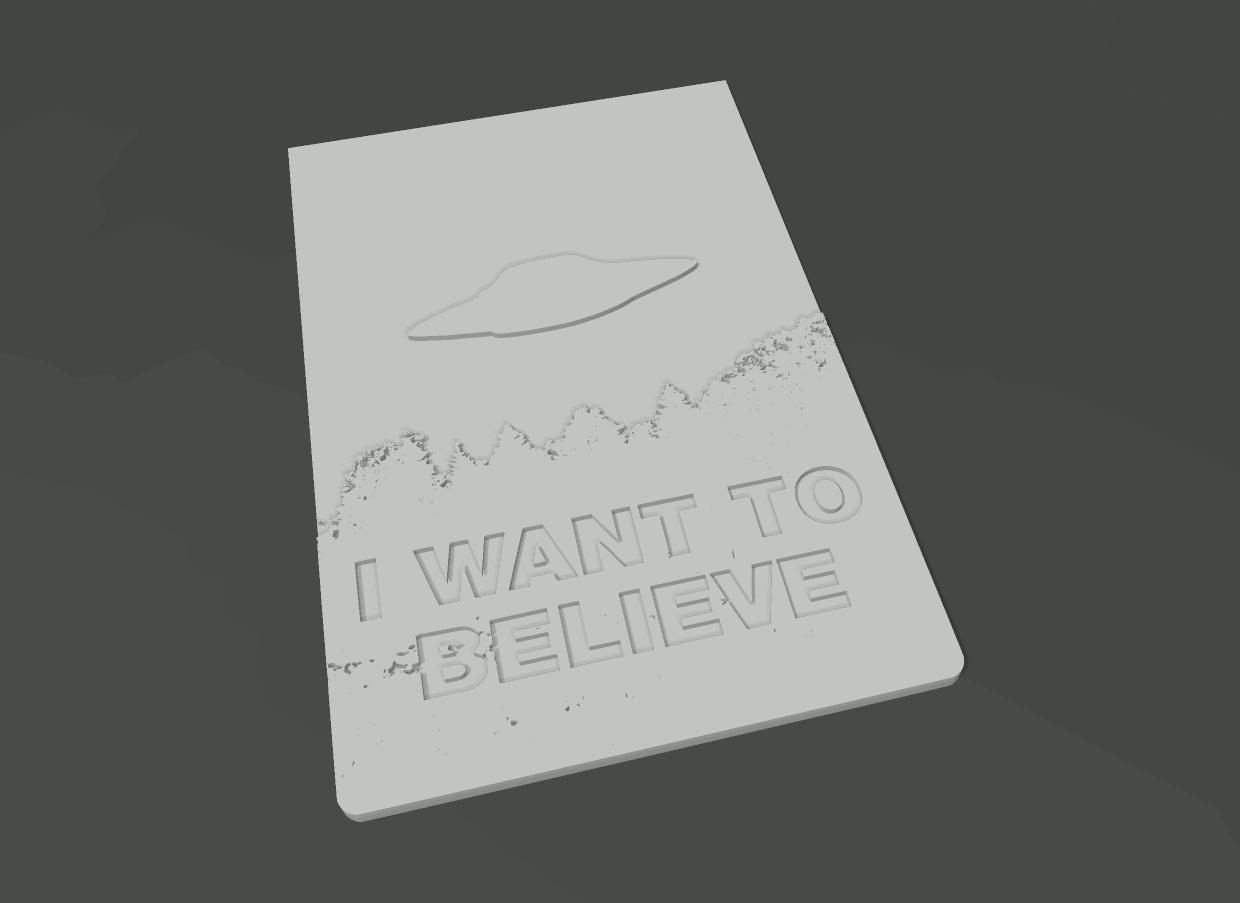 Free STL file I Want To Believe - POSTER 👽・3D print model to download・Cults