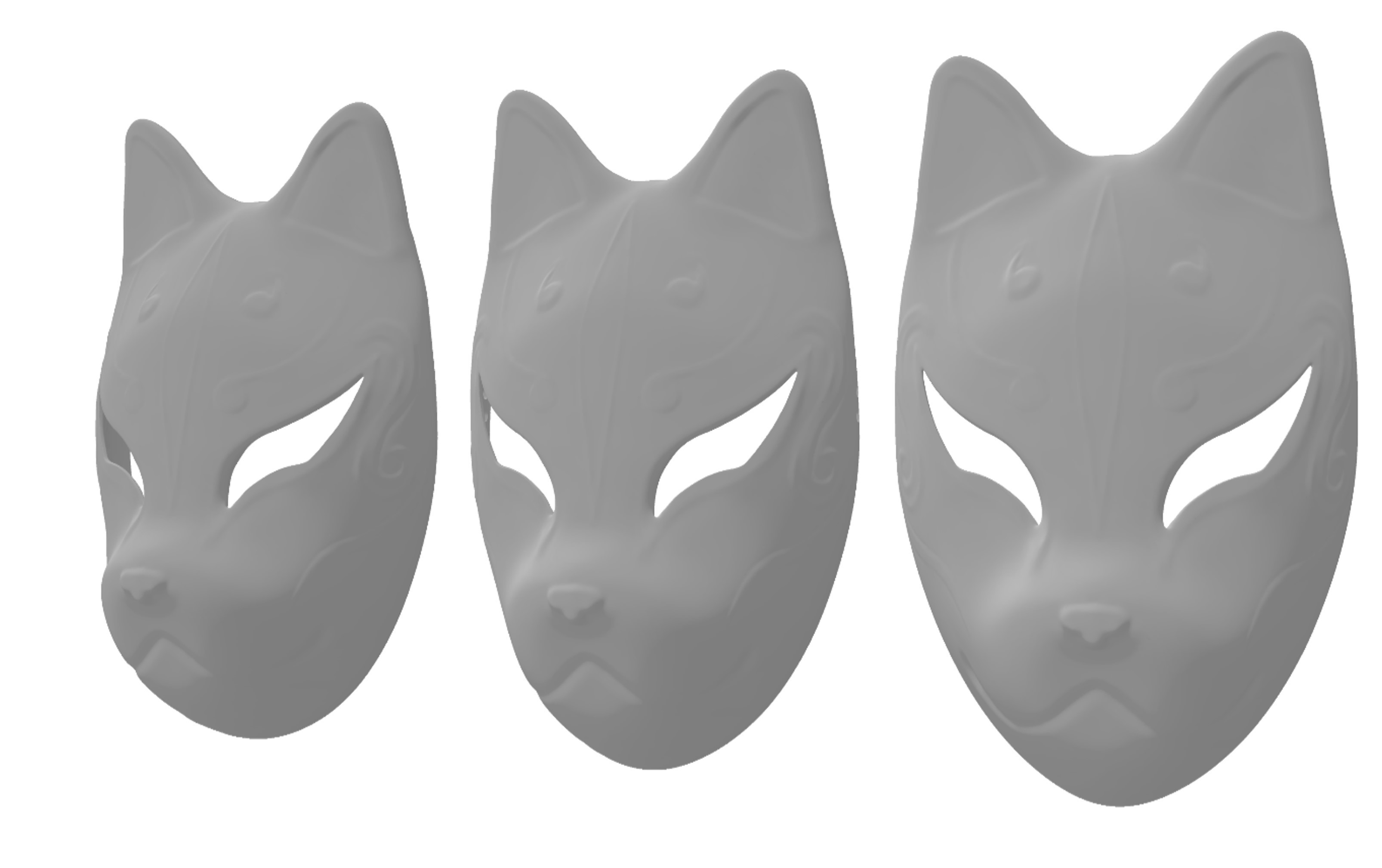 Download STL file fox mask • 3D printable template ・ Cults
