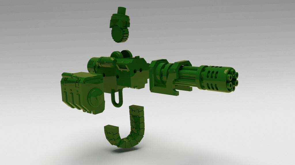 Free STL file Chaingun, more pew-pew for you-you 🔫・3D printable design ...