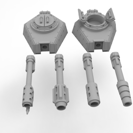 Download free STL file Interstellar Army Flame Tank Turrets • Template ...