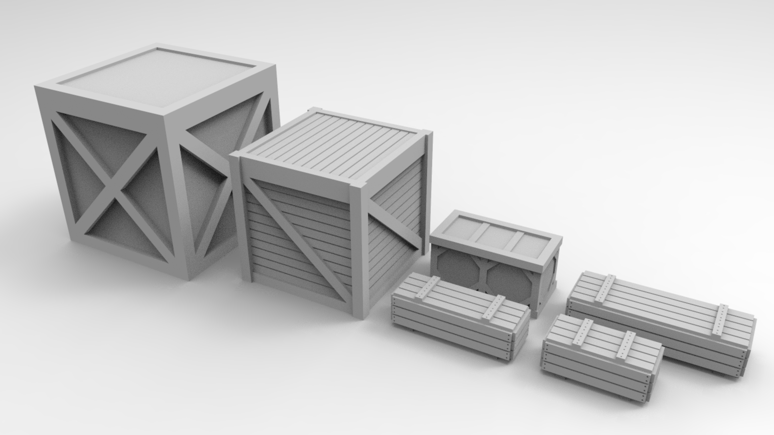 Free STL file Wooden Crates 🪵・3D print design to download・Cults