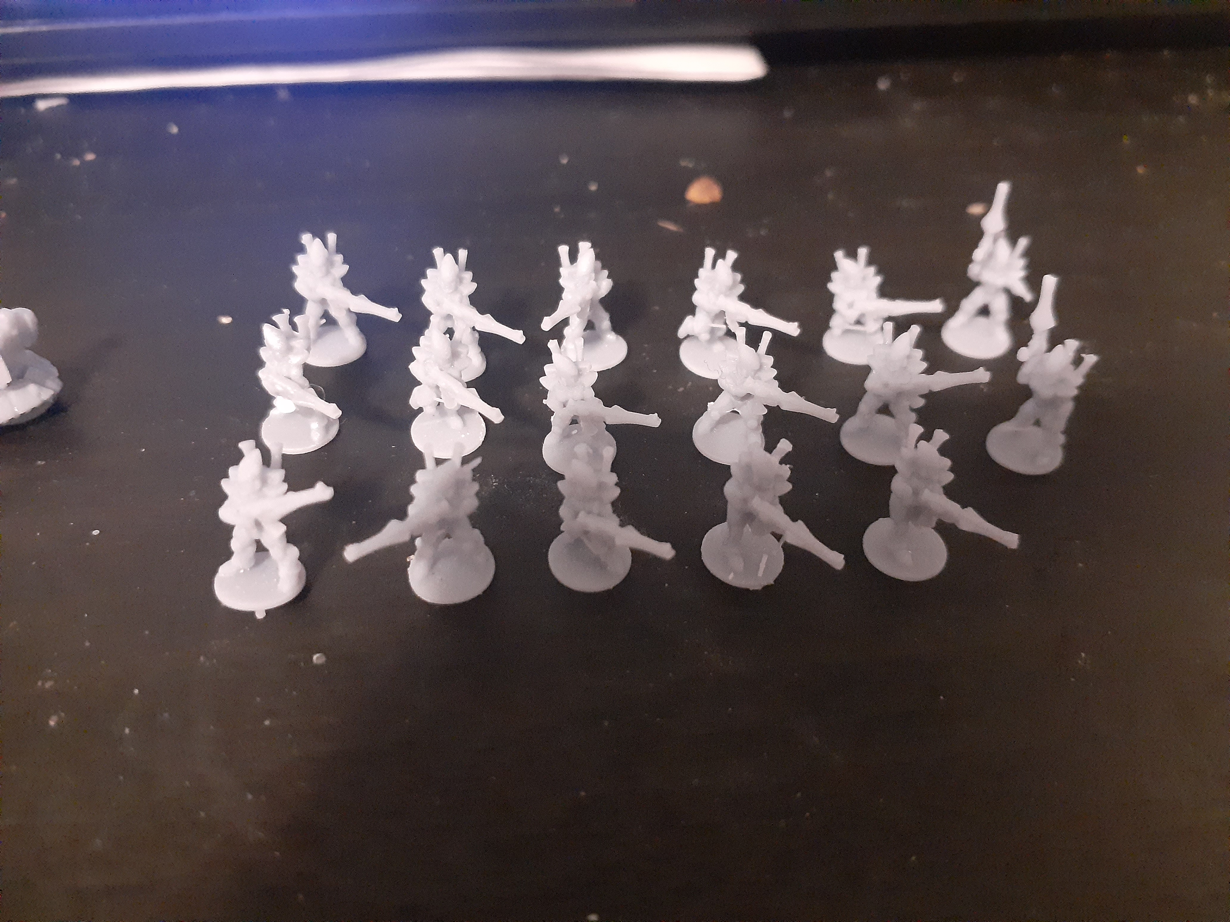 3D printing Tiny Space Elves - Basic Infantry Squad • made with Phrozen ...