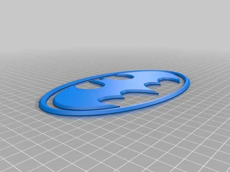 Бесплатный STL файл Batman Emblem dual color・3D-печатный объект для ...