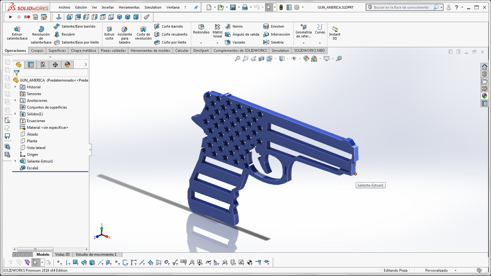 Free STL file AMERICA GUN・3D printing template to download・Cults