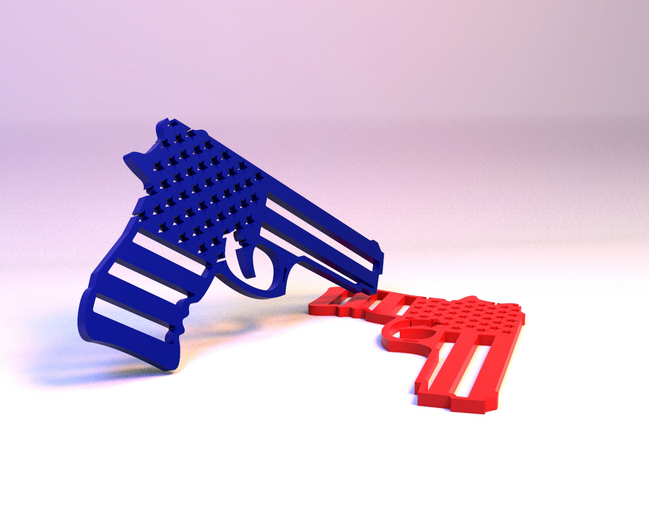 Free STL file AMERICA GUN・3D printing template to download・Cults