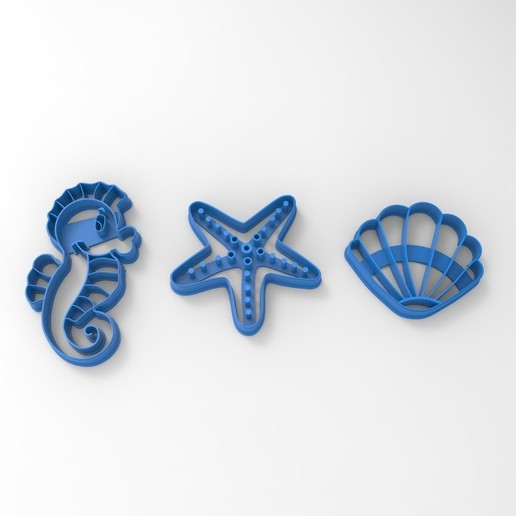 Download 3D printer designs Cookie Cutter Sea Animals ・ Cults