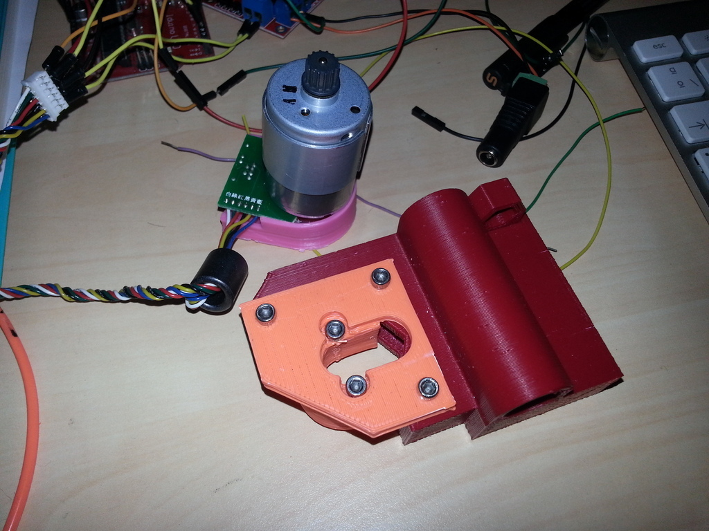 Free 3D file Change your stepper by a servo DC motor on Prusa i3 x-axis ...